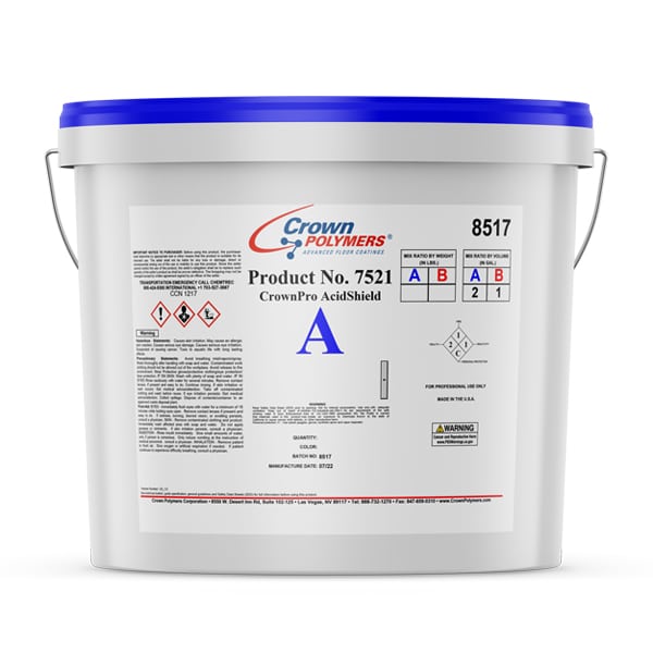 AcidShield™ Novolac Epoxy | 7521 CrownPro® | Crown Polymers